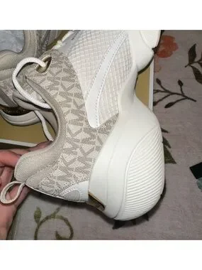 Michael Kors | Shoes | Michael Kors Womens Signature Logo Mesh Trainer ...